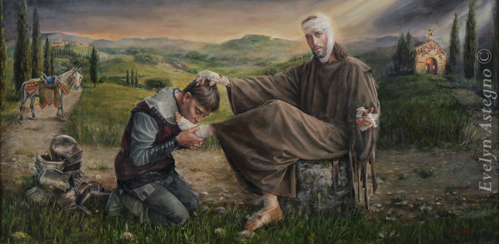 Conversion of St Francis (Prints on Canvas) | Evelyn Astegno Art